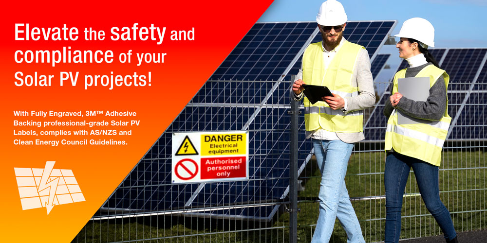 New AS/NZS & Clean Energy Council Compliant PV Label Warning Kits